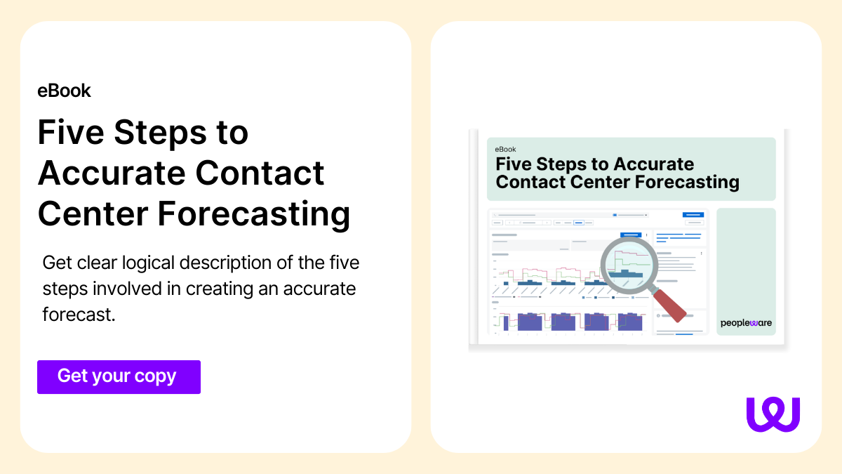 e-Book - The Five Steps to Accurate Contact Center Forecasting
